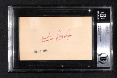 KYLE ROTE JR HOF US SOCCER STAR 3X5 INDEX CARD AUTOGRAPHED SIGNED ...