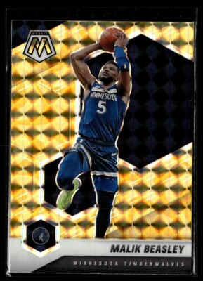 2020-21 MOSAIC YELLOW REACTIVE 162 Malik Beasley - Minnesota ...