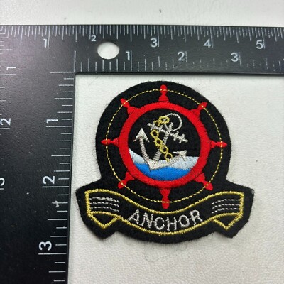 NAVY BOAT SAILOR THEME ANCHOR Patch 42AC | eBay