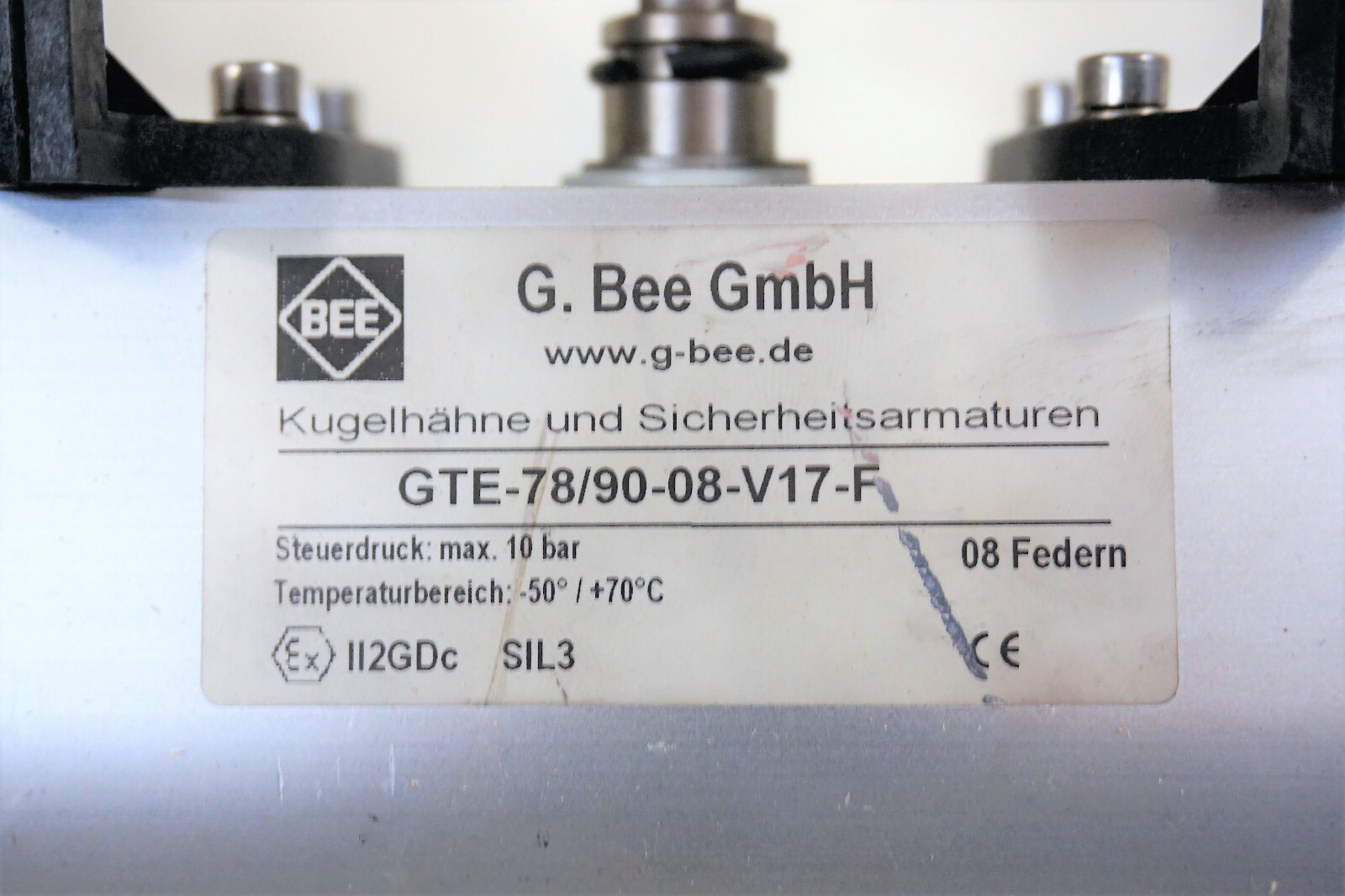 BEE GTE-78/90-08-V17-F Pneumatischer Kugelhahn Schwenkantrieb | eBay UK