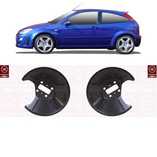 Brake Backing Plate Dust Shield - Rear LH + RH - fits Ford Focus MK1 ST ...