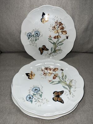 Lenox Butterfly Meadow Monarch Dinner Plate 10 7/8" ~Set of 3 | eBay