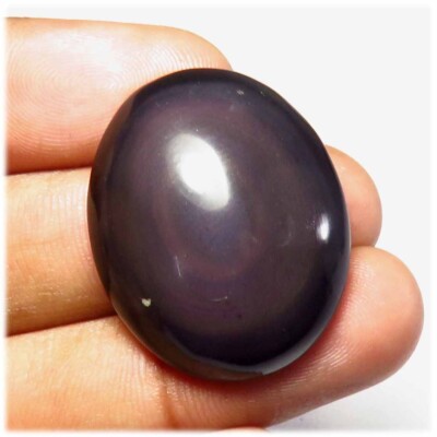 Natural Obsidian Gemstone 28x22 mm Rainbow Obsidian Oval Smooth ...
