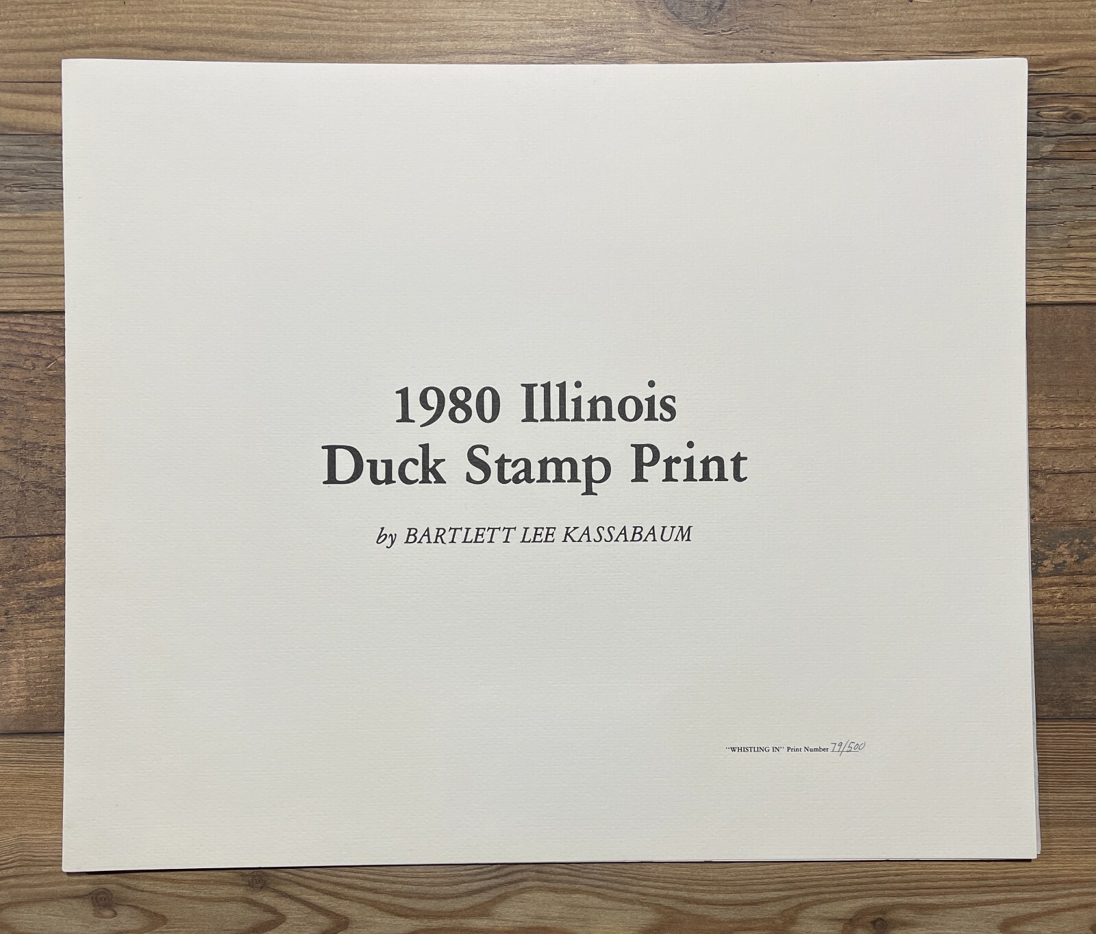 1980 ILLINOIS - State Duck Stamp Print | Grelly USA