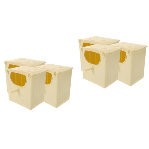 Set of 2 Bird Breeding Box Plastic Finch Nesting for Finches Nests ...
