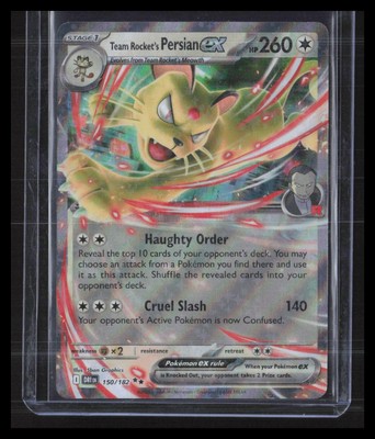 Team Rocket's Persian ex SV10: Destined Rivals #150/182 | eBay