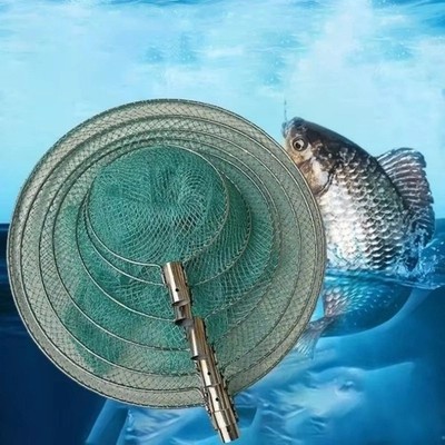 Nylon Mesh Fishing Landing Net Multi-strand Fly Fishing Dip Net Fishing ...