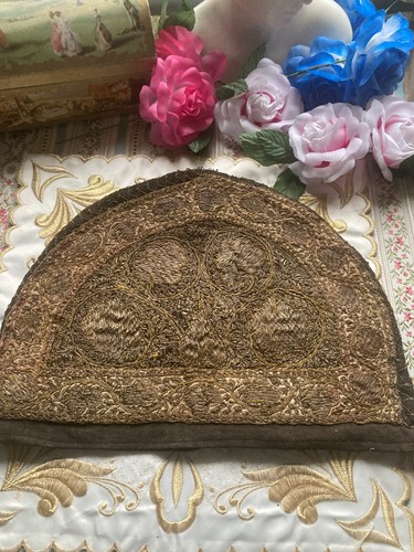 Antique 19th Century Embroidered Gold Metallic Thread Tea Cosy | eBay