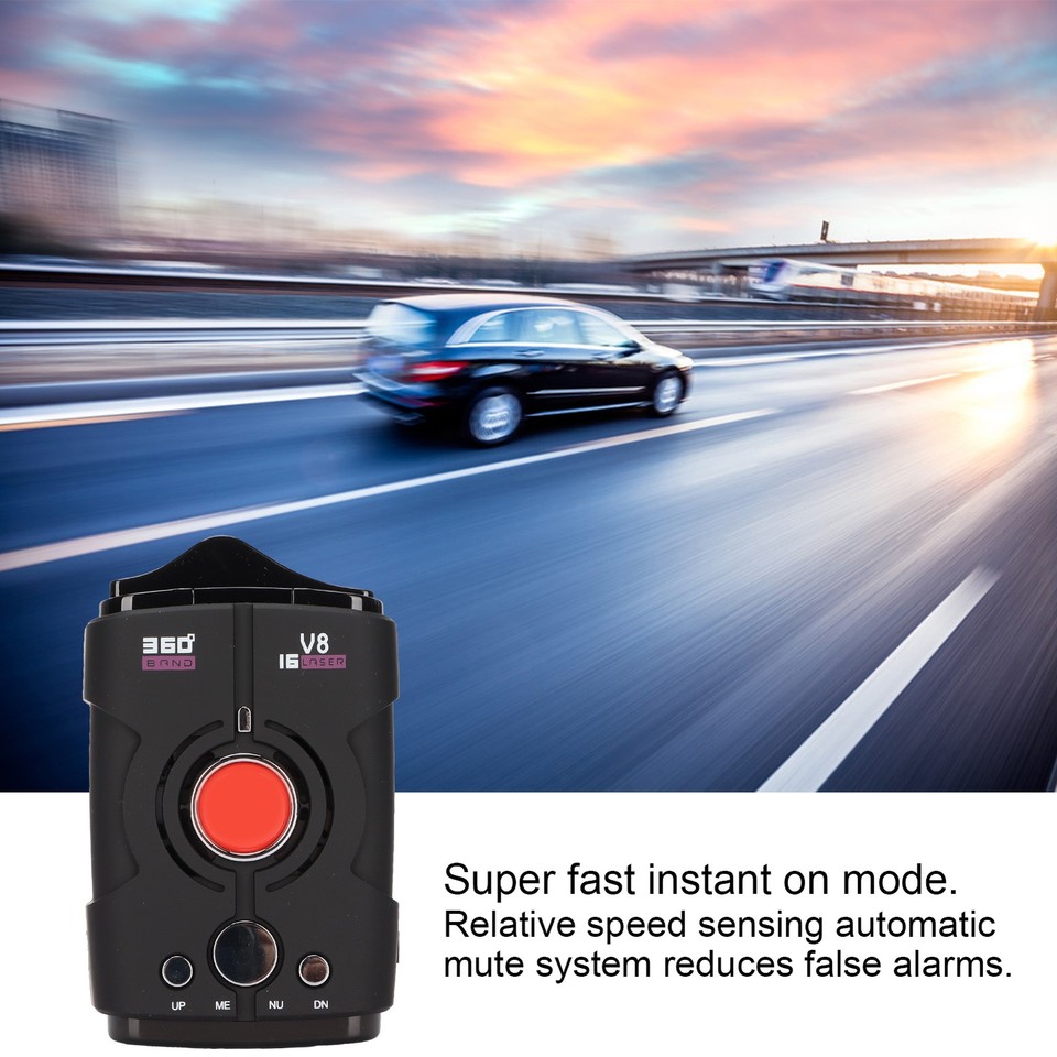 360 Degree Car Radar Detector Anti Reconnaissance Scanning Device ...