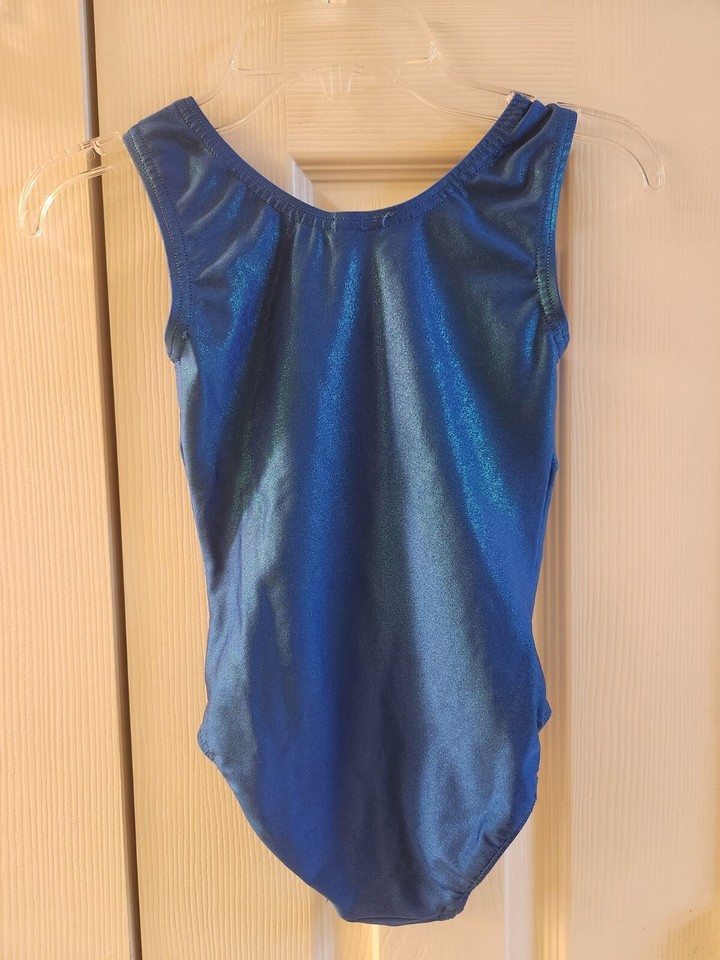Girl's Turquoise Lizatards Spangle Gymnastics Leotard Child Medium CM ...