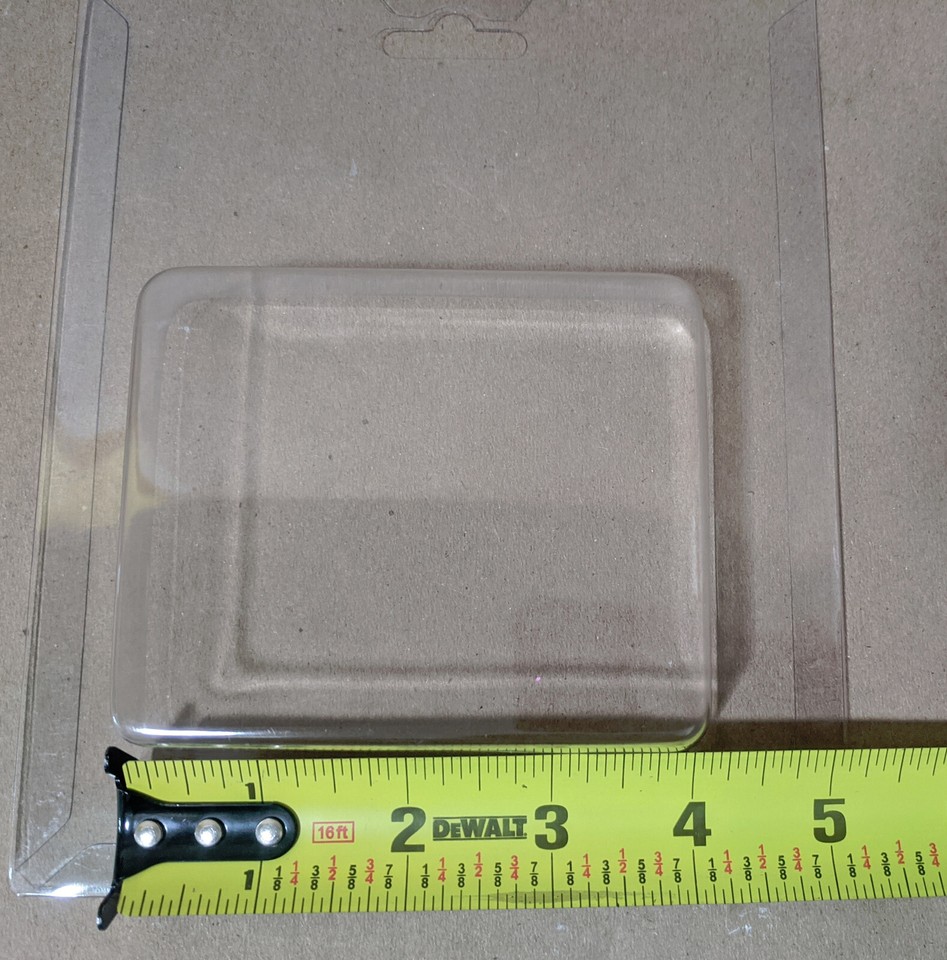 NEW 60pcs 7 1/8" x 6" Clear Plastic Hanging Display Clamshell Retail ...