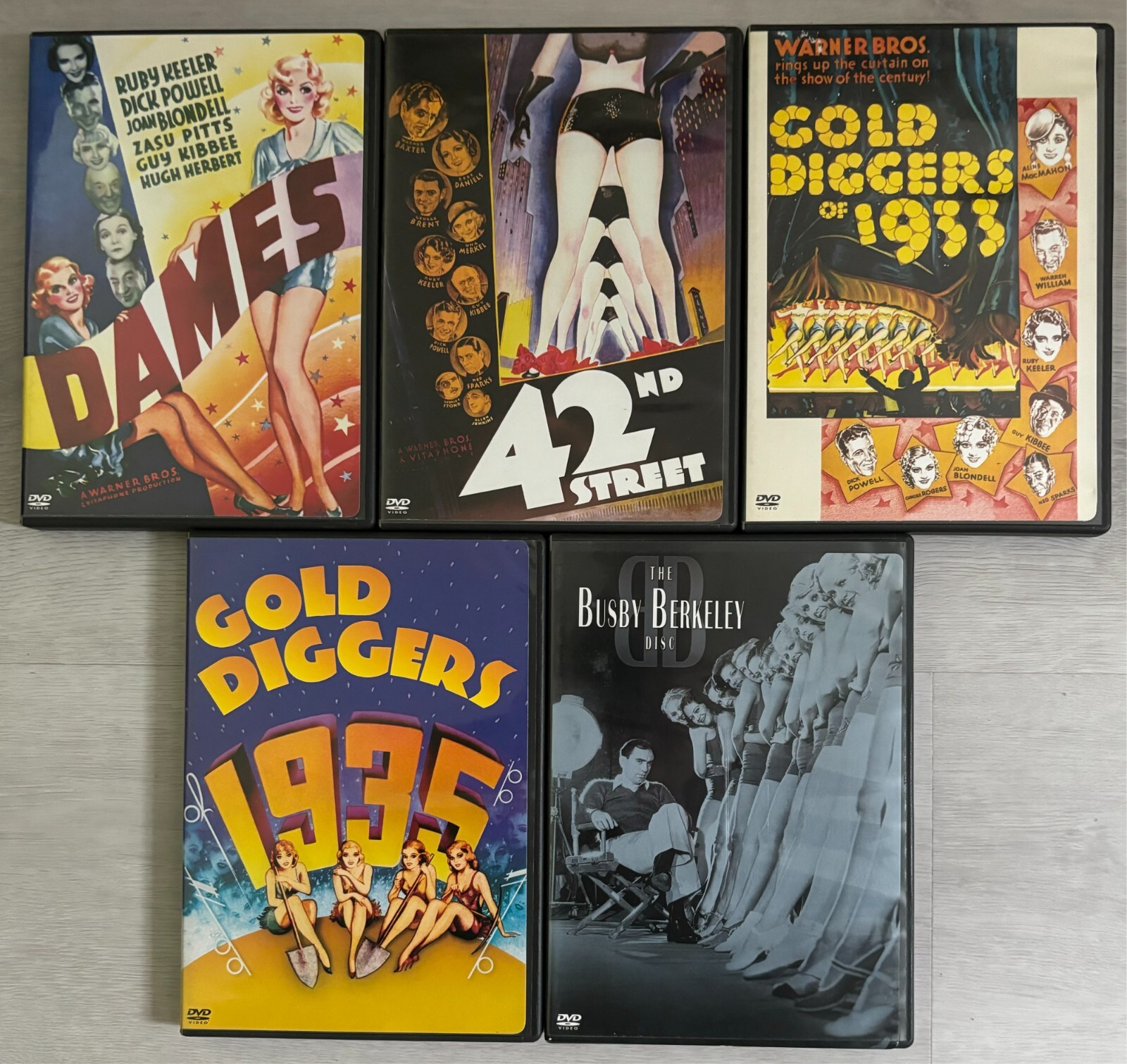 Busby Berkeley on 5 DVD * Dames * Gold Diggers * 42nd Street + | eBay