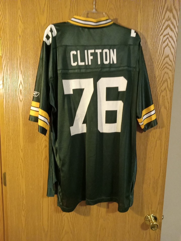 Chad Clifton #76 Green Bay Packers Reebok On Field Jersey Men's XL | eBay