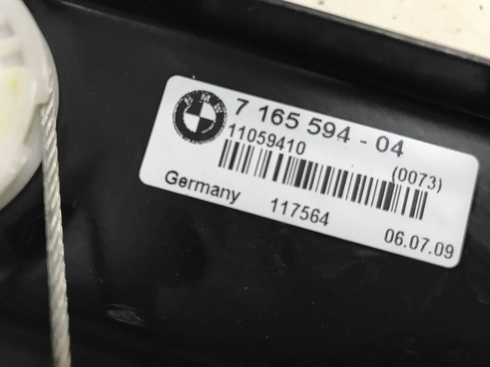 BMW WINDOW REGULATOR & MOTOR RIGHT REAR E88 128i 135i CONVERTIBLE P ...