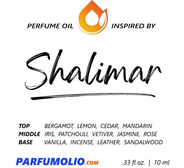 SHALIMAR type Perfume Oil Impression - Fragrance Body Oils - 10ml ...