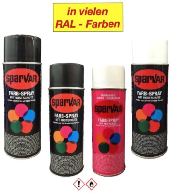 SparVar Farb-Spray 400 ml - Lack Sprühdose Rostschutz - Glänzend ...