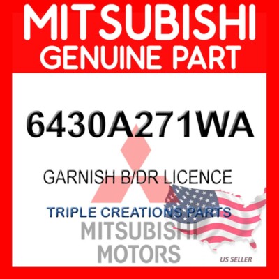 Genuine Mitsubishi 6430A271WA Garnish B/Dr Licence OEM | eBay