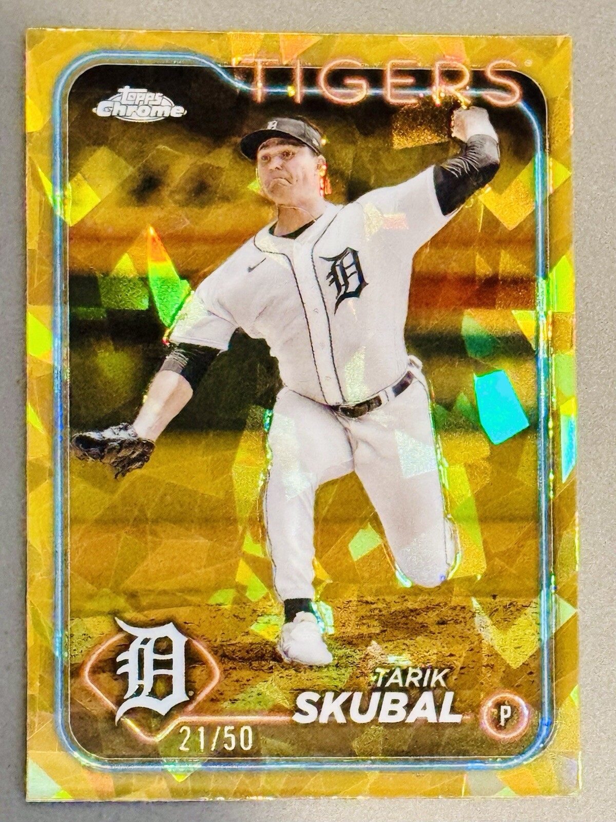 Tarik Skubal 2024 Topps Chrome Sapphire Detroit Tigers Gold /50 | eBay
