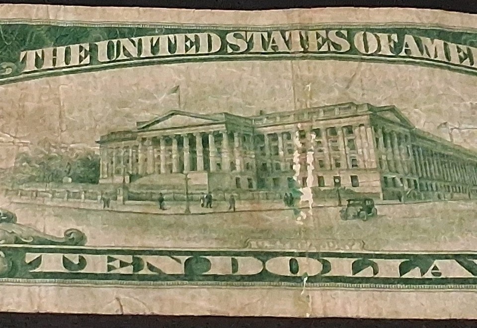 1929 $10.00 Type 1 National Currency! The First National Bank Of ...