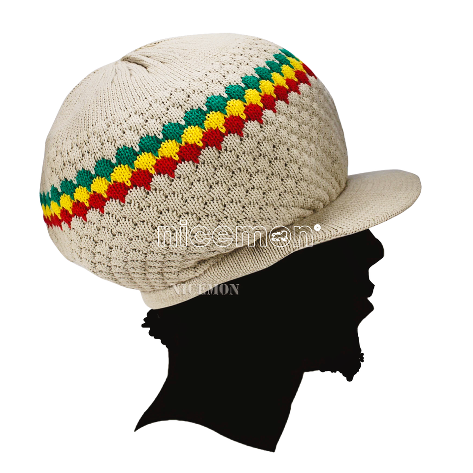 Rasta Rastafari Hat Cap Rastacap Reggae Jamaica Headwear Dreadlocks ...