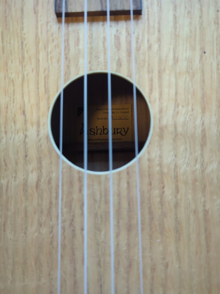ASHBURY AU40C UKULELE Soprano Flame Oak SAN11 | eBay