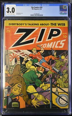 Zip Comics #29 CGC GD/VG 3.0 Off White to White Archie 1942 | eBay