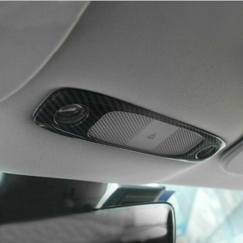 Carbon Style 2X Reading Lamp Light Frame Cover Trim For Tesla Model Y ...
