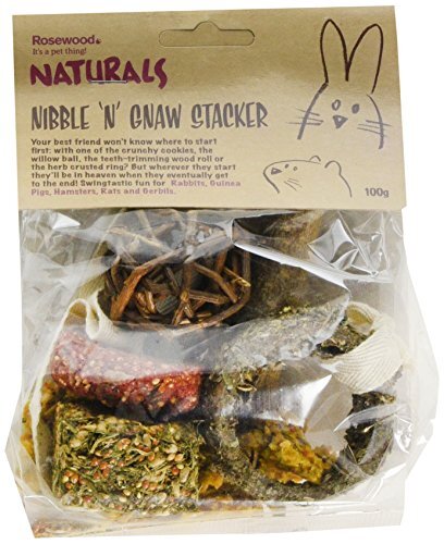 Rosewood Boredom Breaker Naturals Treat Nibble-n-Gnaw Stacker | eBay UK