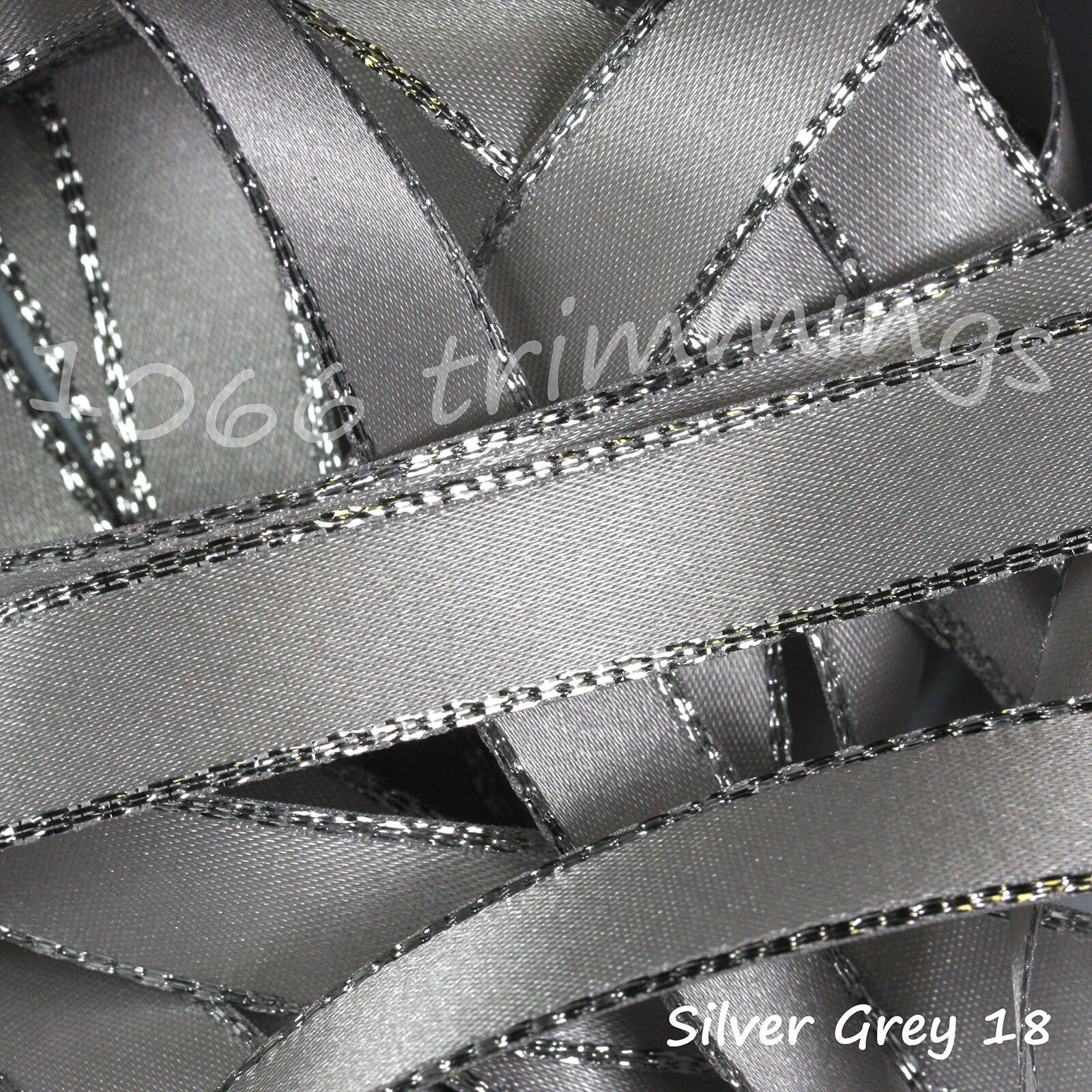 Silver Edged Satin Ribbon by Berisfords UK | eBay UK