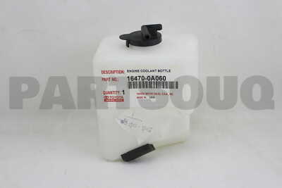 164700A060 Genuine Toyota TANK ASSY, RADIATOR RESERVE 16470-0A060 | eBay