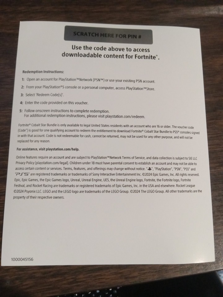 Fortnite Ps5 Exclusive Cobalt Star Bundle +1000 V Bucks Code | eBay