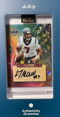 C.J. STROUD 2023 WILD CARD 7 CARD STUD ⚡RAINBOW ⚡Rookie/Auto/Autograph ...