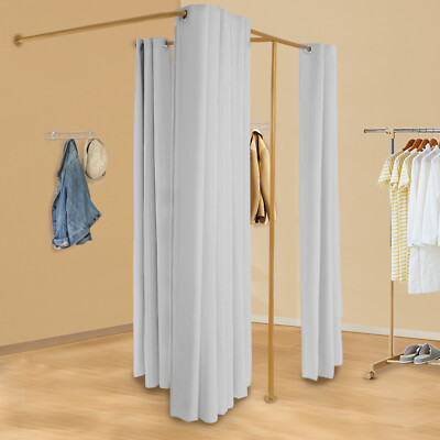 Privacy Changing Room Clothing Store Corner for Two F-shaped w/ 2 ...