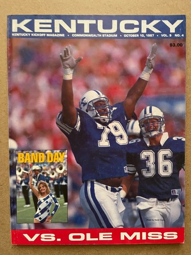 '87 Vintage Original University of Kentucky vs Ole Miss Football Game ...