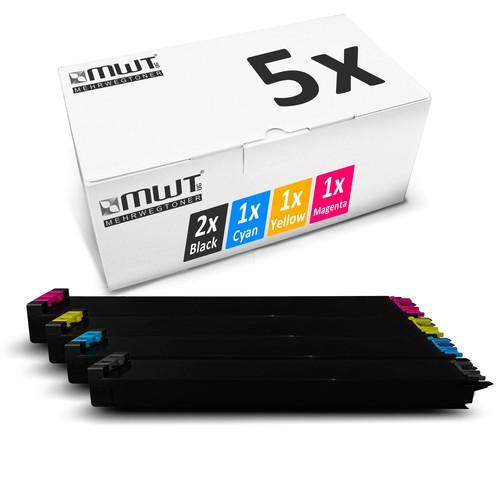 5x Cartridge for Sharp MX-3110 MX-3115 MX-3140 Approx. 15,000/24,000 ...