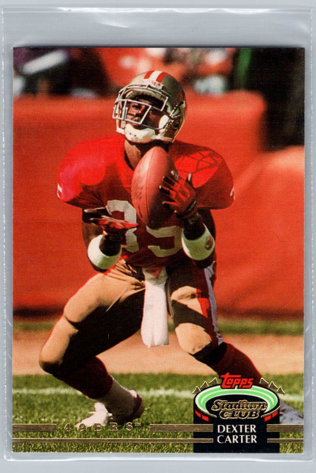 1992 TOPPS STADIUM CLUB CARD # 464 Dexter Carter - San Francisco 49ers ...