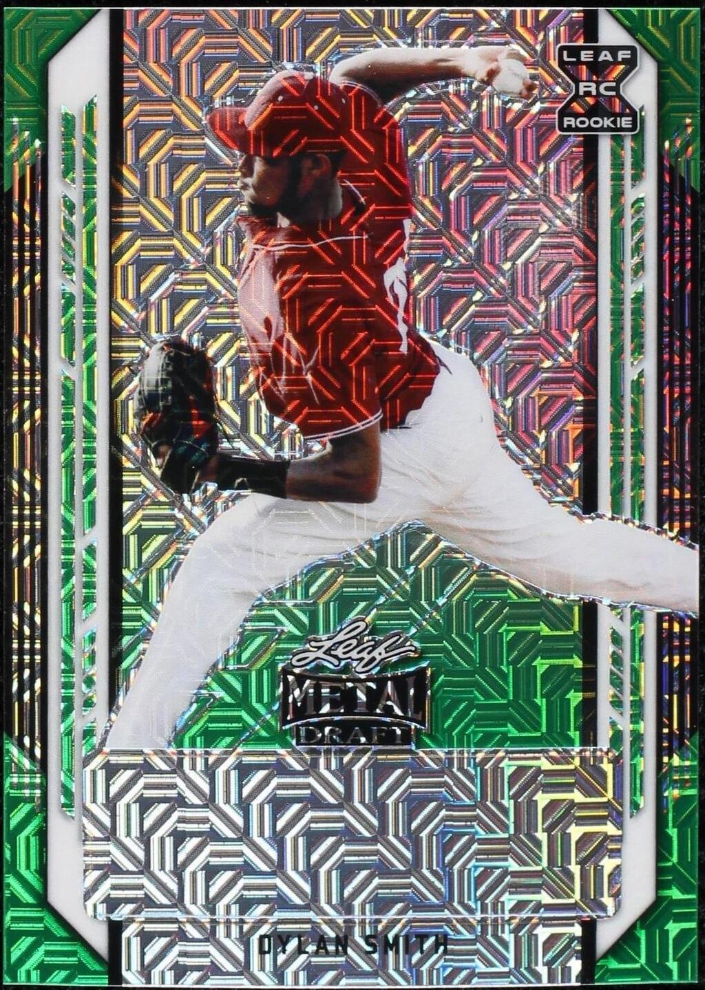 2021 Leaf Metal Draft - Dylan Smith #BA-DS1 Pre-Production Proof Green ...