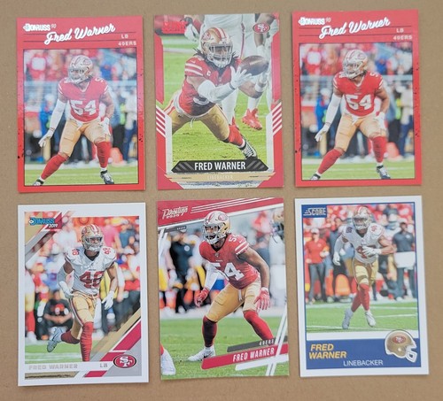 Fred Warner Lot 2019 Donruss+ 2019 Prestige+2019 Score+2020 Score+2021 ...