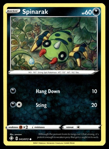 Spinarak 043/072 SHF Shining Fates | eBay