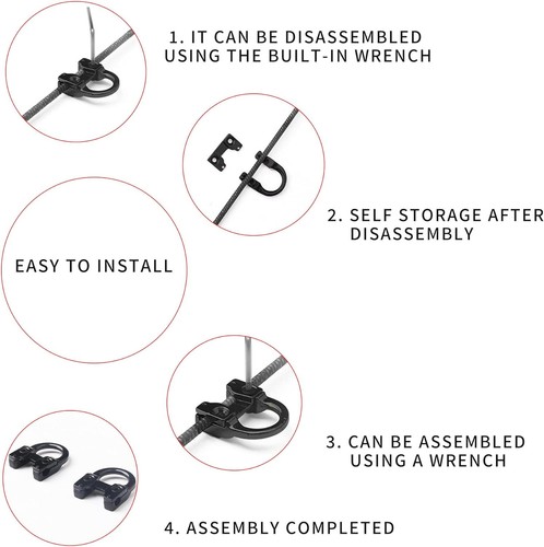 Archery D Loop Set For Compound Bow 2 Sets With Screwdrivers Durable ...