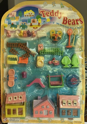 Teddy’s Wonderland Vintage 1990’s Bears House Playground Home Miniature ...
