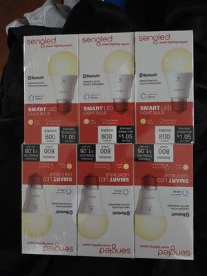 Sengled Smart Wi-Fi LED Light Bulbs, A19 800LM 60W Eq., Soft White, 6 ...