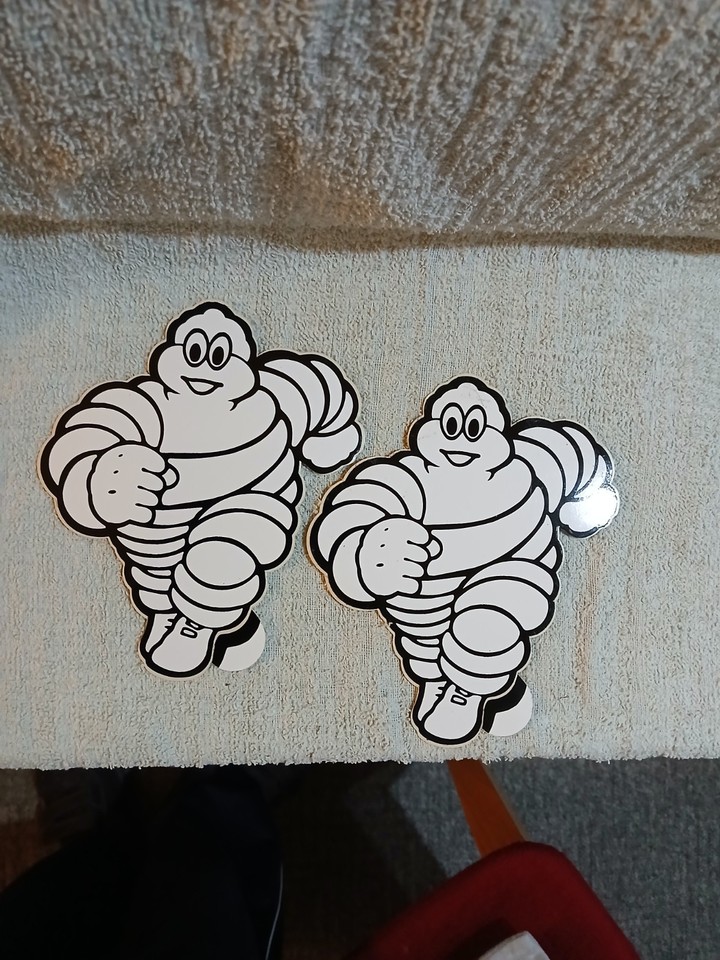 michelin man stickers bibendum vinyl decal 140mm x 115mm (5.5x4.5 ...