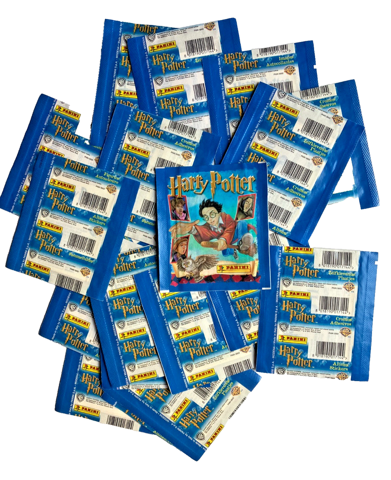 RARE Lot of 204 Harry Potter PHILOSOPHER'S STONE Panini Sticker Packs ...