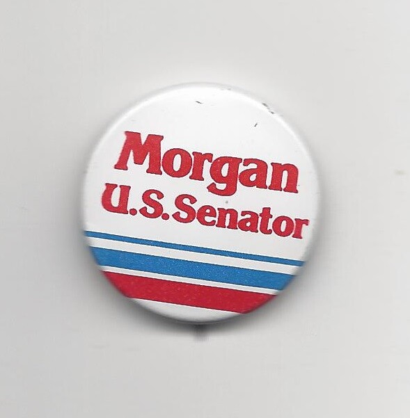 Robert Morgan North Carolina (D) US Senate 1974-80 political pin button ...