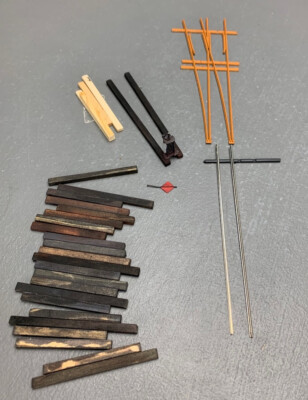 On30 Narrow Gauge #4 LH Turnout Code 70 with Ties and Switch Stand ...