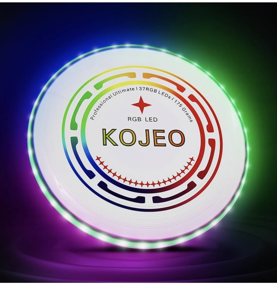 LED Flying Disc, Glow in The Dark Flying Disk Toy Super Bright Frisbee ...