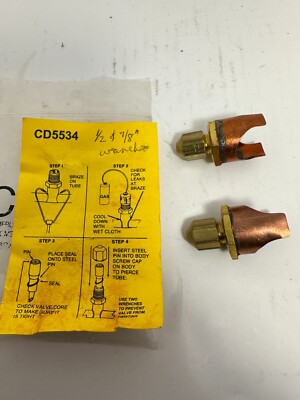 2pc C&D CD5534 Braze On Self Piercing Copper Saddle Valve | eBay