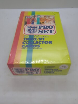 1990-91 Pro Set Soccer Collector Cards Sealed 48 Pack Box (Football ...