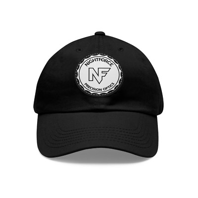 Nightforce Night Force Optics Black Dad Hat with Leather Patch ...